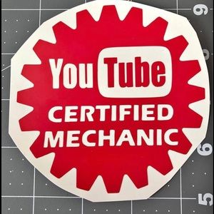 Design | 2 Decals Youtube Certified Mechanic Vinyl Decal | Poshmark